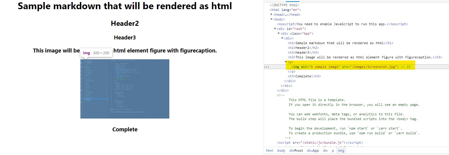 react-markdown with custom renderers
